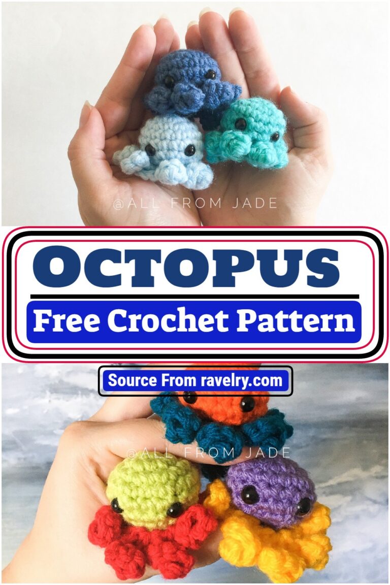33 Octopus Crochet Patterns For Beginners - DIYsCraftsy