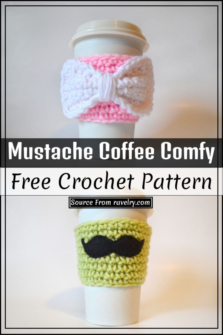 41 Free Crochet Coffee Cozy Patterns - DIYsCraftsy