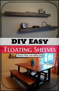 29 Handmade DIY Floating Shelf Plans - DIYsCraftsy