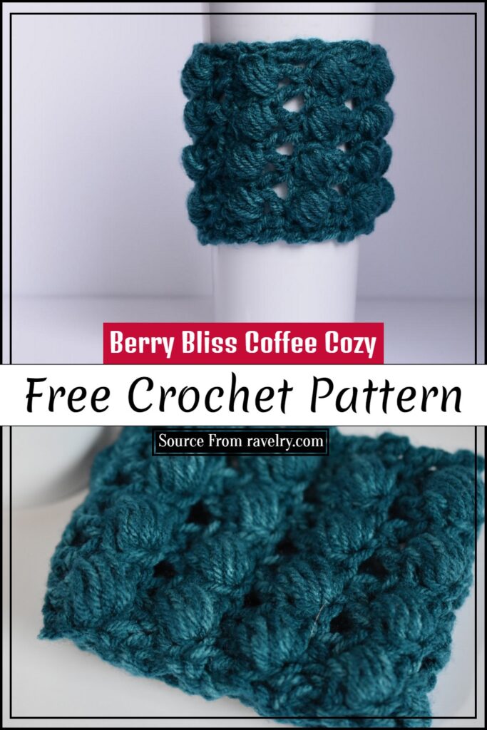 41 Free Crochet Coffee Cozy Patterns - DIYsCraftsy