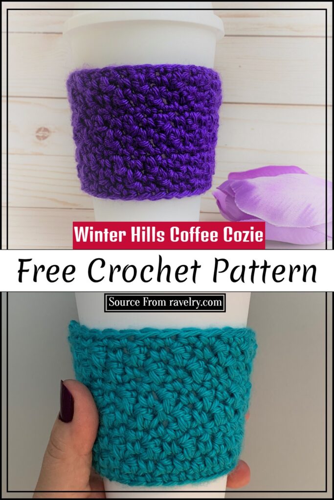 41 Free Crochet Coffee Cozy Patterns - DIYsCraftsy