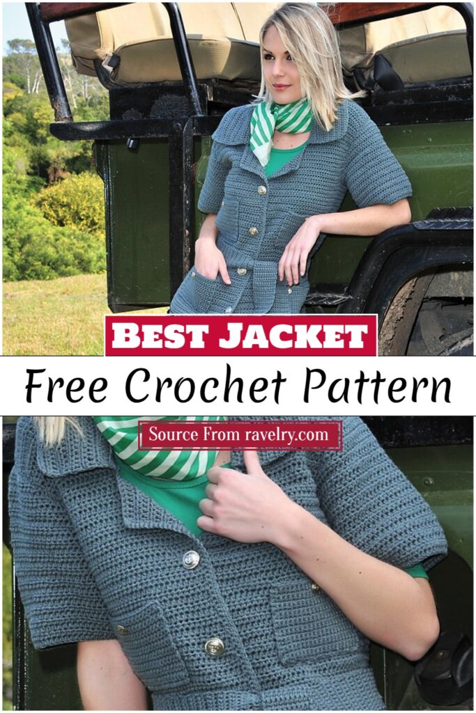 43 Free Crochet Jacket Patterns For All Seasons & Ages - DIYsCraftsy