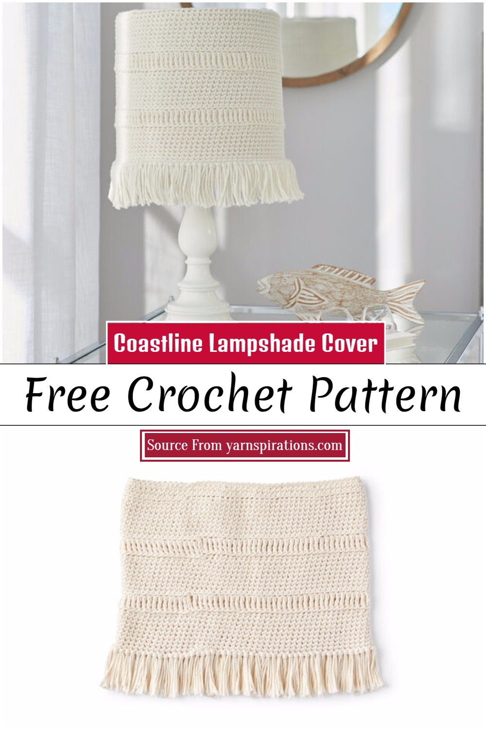 14 Free Crochet Lampshade Patterns For All Lamp Types - DIYsCraftsy