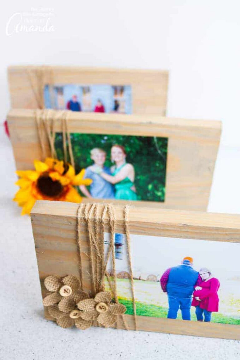 30 DIY Picture Frame Ideas To Dress Up Your Home - DIYsCraftsy