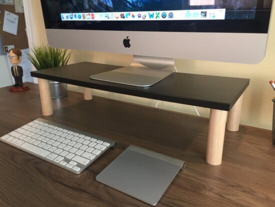 25 DIY Monitor Stand Projects - How To Build A Monitor Stand