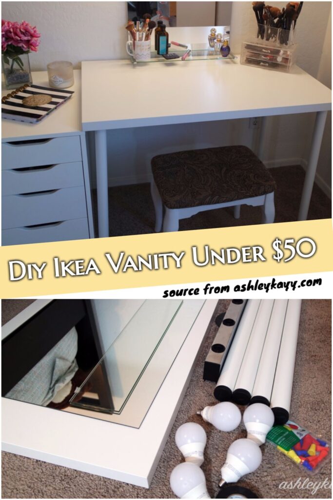 41 DIY Vanity Table Ideas For Your Beauty Space - DIYsCraftsy