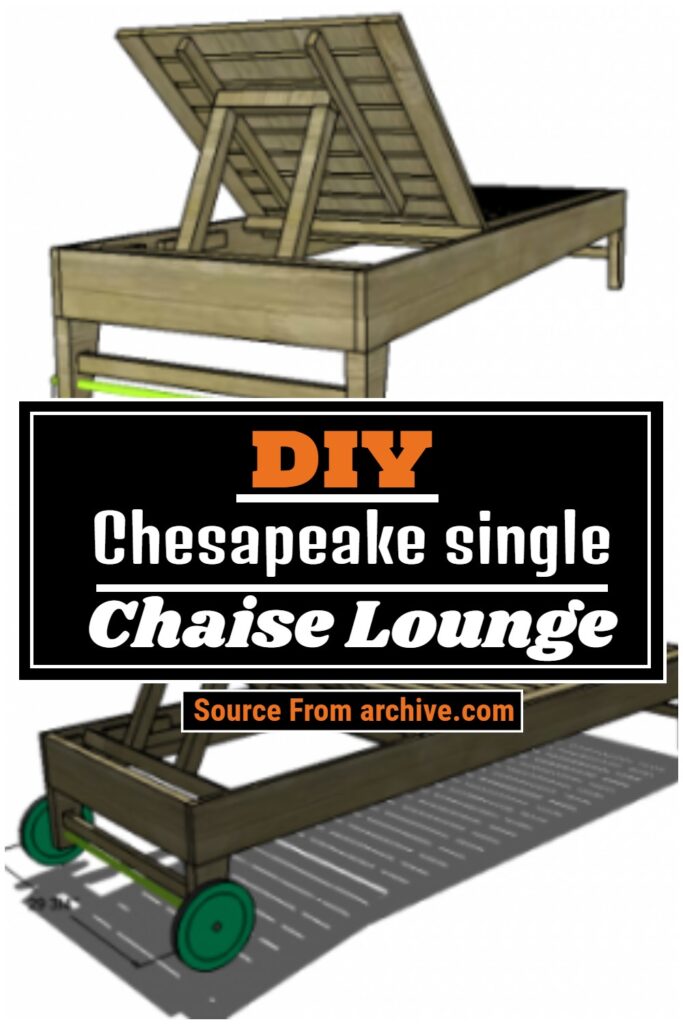 13 Free DIY Chaise Lounge Plans - DIYsCraftsy
