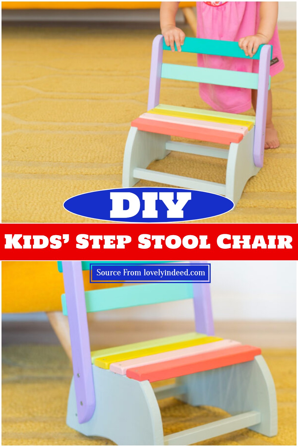 10 Free DIY Wooden Step Stool Plans - DIYsCraftsy