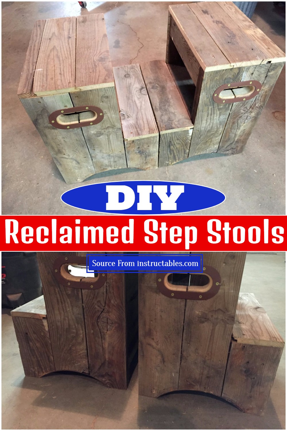 10 Free DIY Wooden Step Stool Plans - DIYsCraftsy
