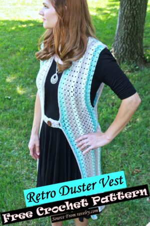 15 Free Crochet Duster Patterns - DIYsCraftsy