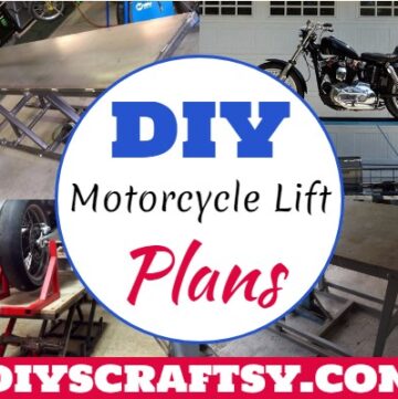 18 DIY Motorcycle Stand Projects For Everyone - DIYsCraftsy