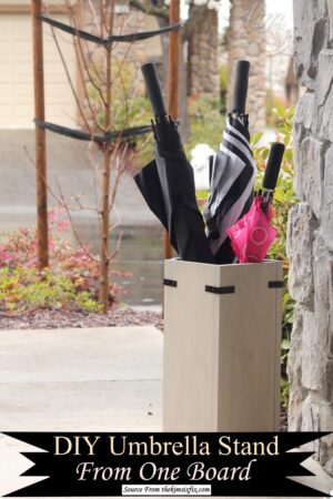 24 DIY Umbrella Stand That You Can Build Today - DIYsCraftsy