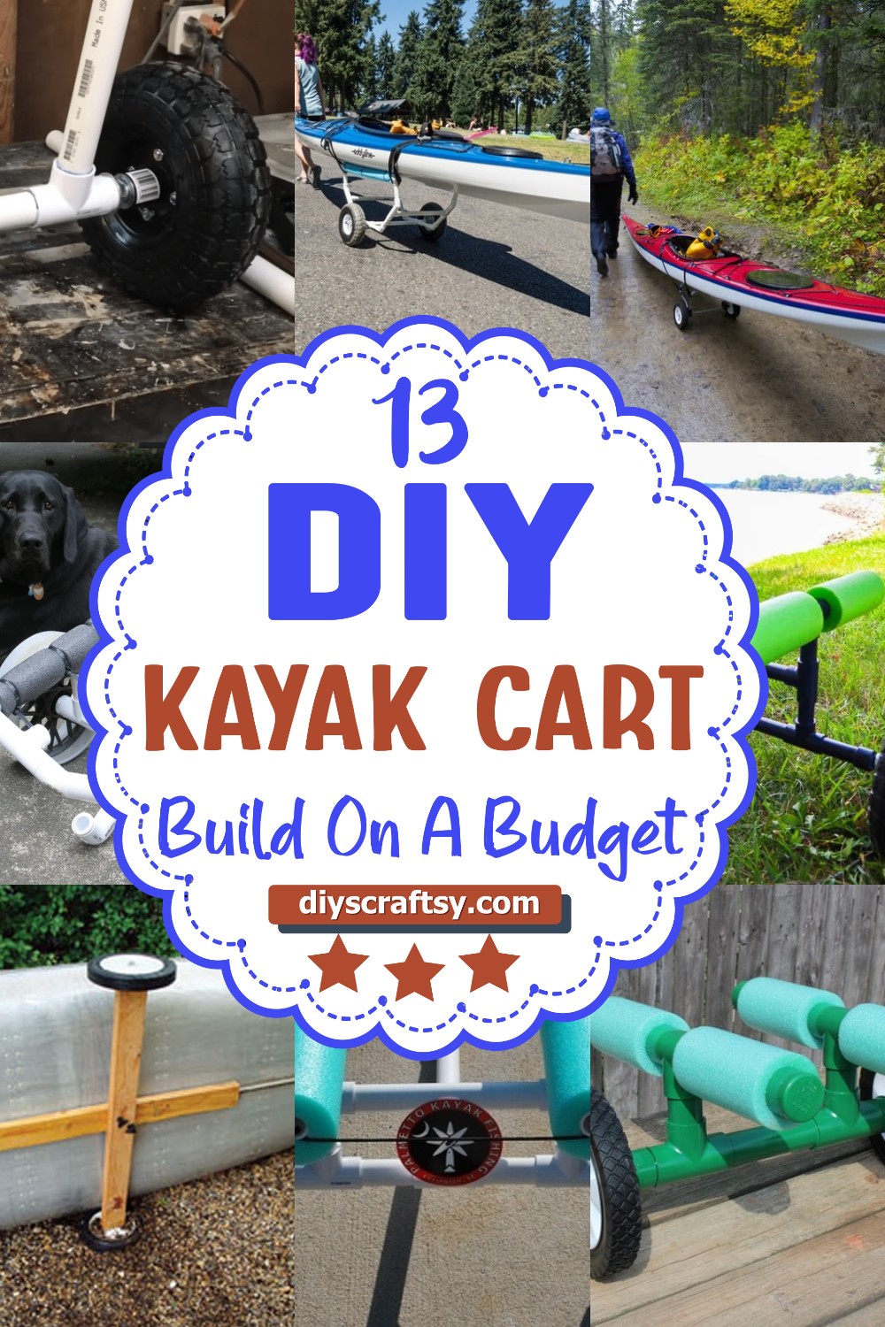 13 DIY Kayak Cart You Can Build On A Budget - DIYsCraftsy