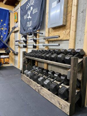 20 DIY Dumbbell Rack Projects For Gyms - DIYsCraftsy