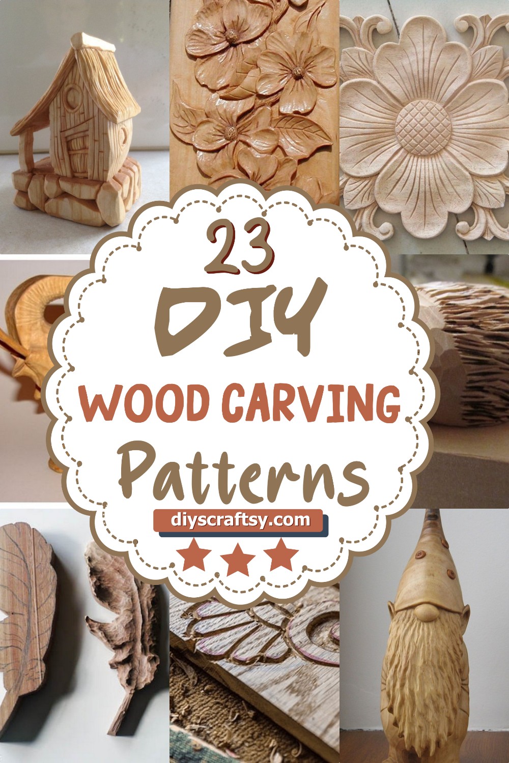 23 DIY Wood Carving Patterns (with Images) - DIYsCraftsy
