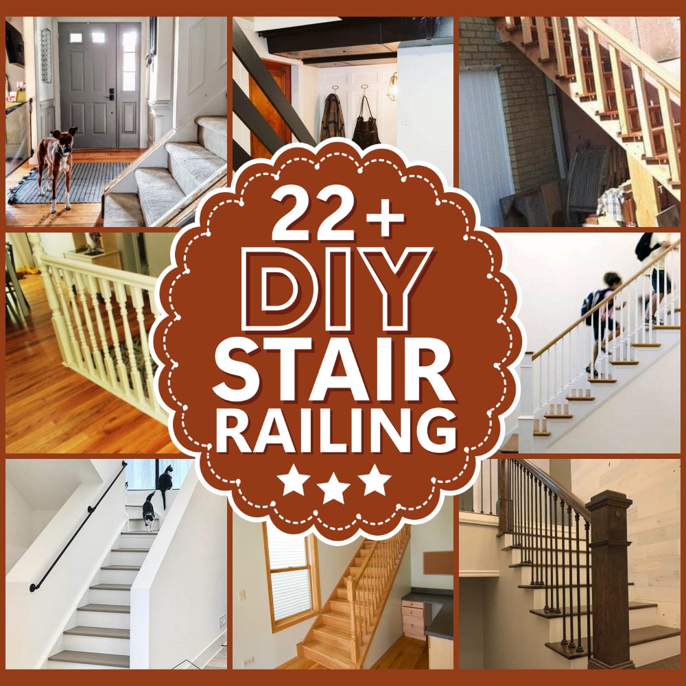23 DIY Stair Railing Ideas For Stylish Stairs - DIYsCraftsy
