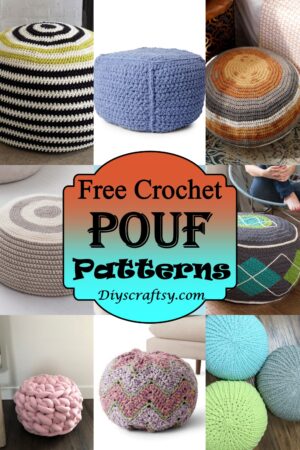 35 Free Crochet Pouf Patterns For Home - DIYsCraftsy