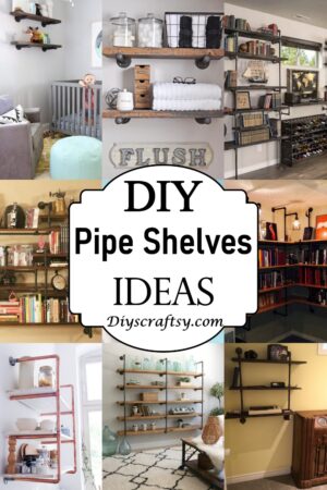 30 DIY Pipe Shelves Ideas For Budget-friendly - DIYsCraftsy