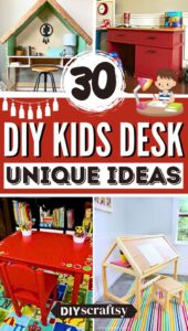 30 DIY Kids Desk Plans You Can Build Easily - DIYsCraftsy