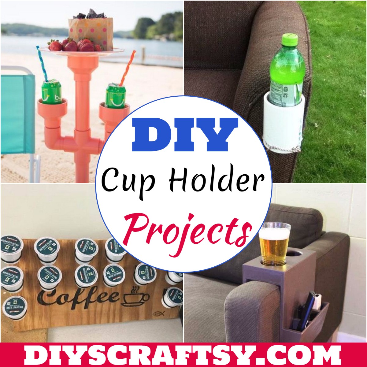 22 DIY Cup Holder Projects DIYsCraftsy 22 DIY Cup Holder Projects DIYsCraftsy