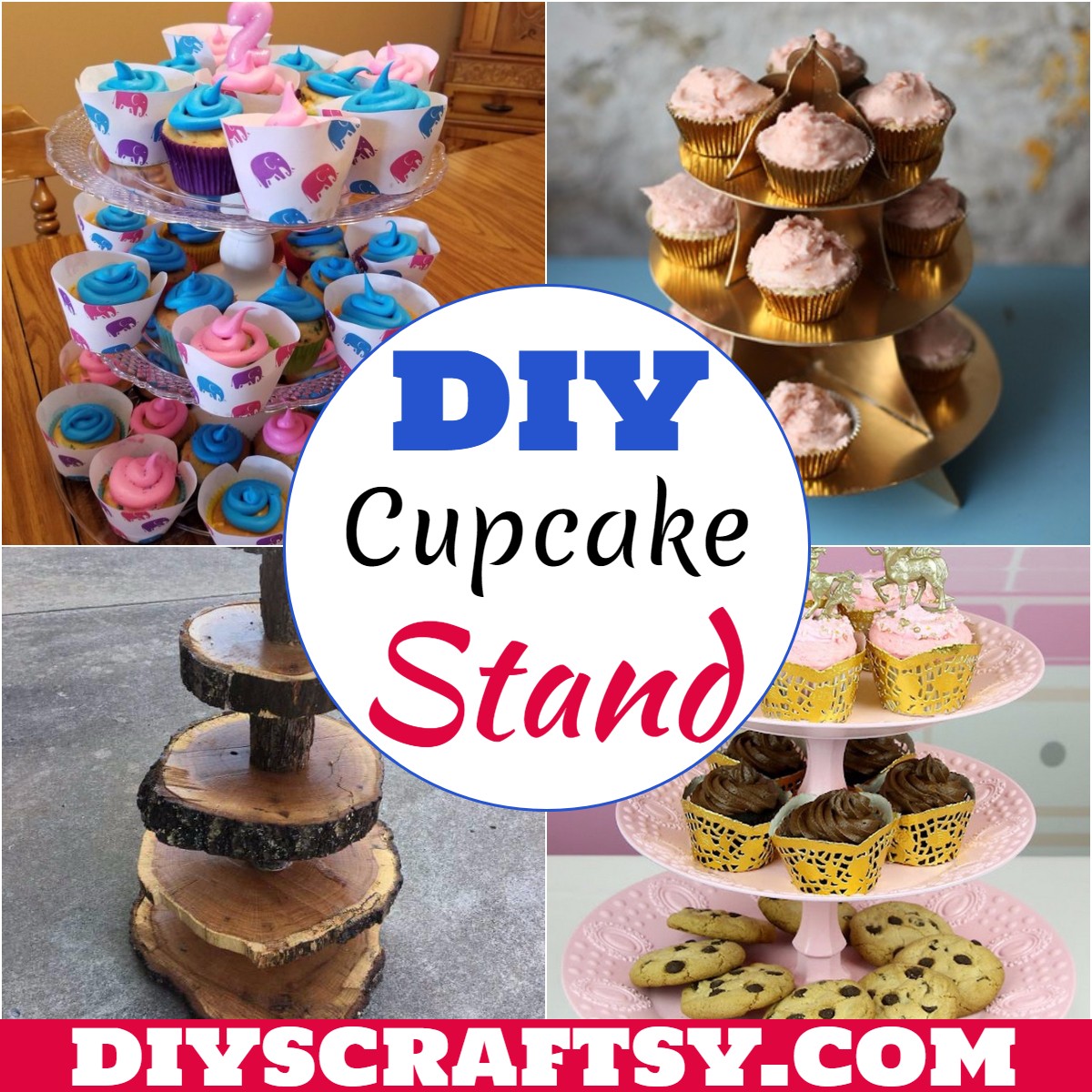 27 DIY Cupcake Stand Ideas DIYsCraftsy