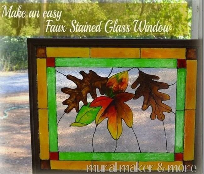 21 DIY Stained Glass Window Ideas - DIYsCraftsy