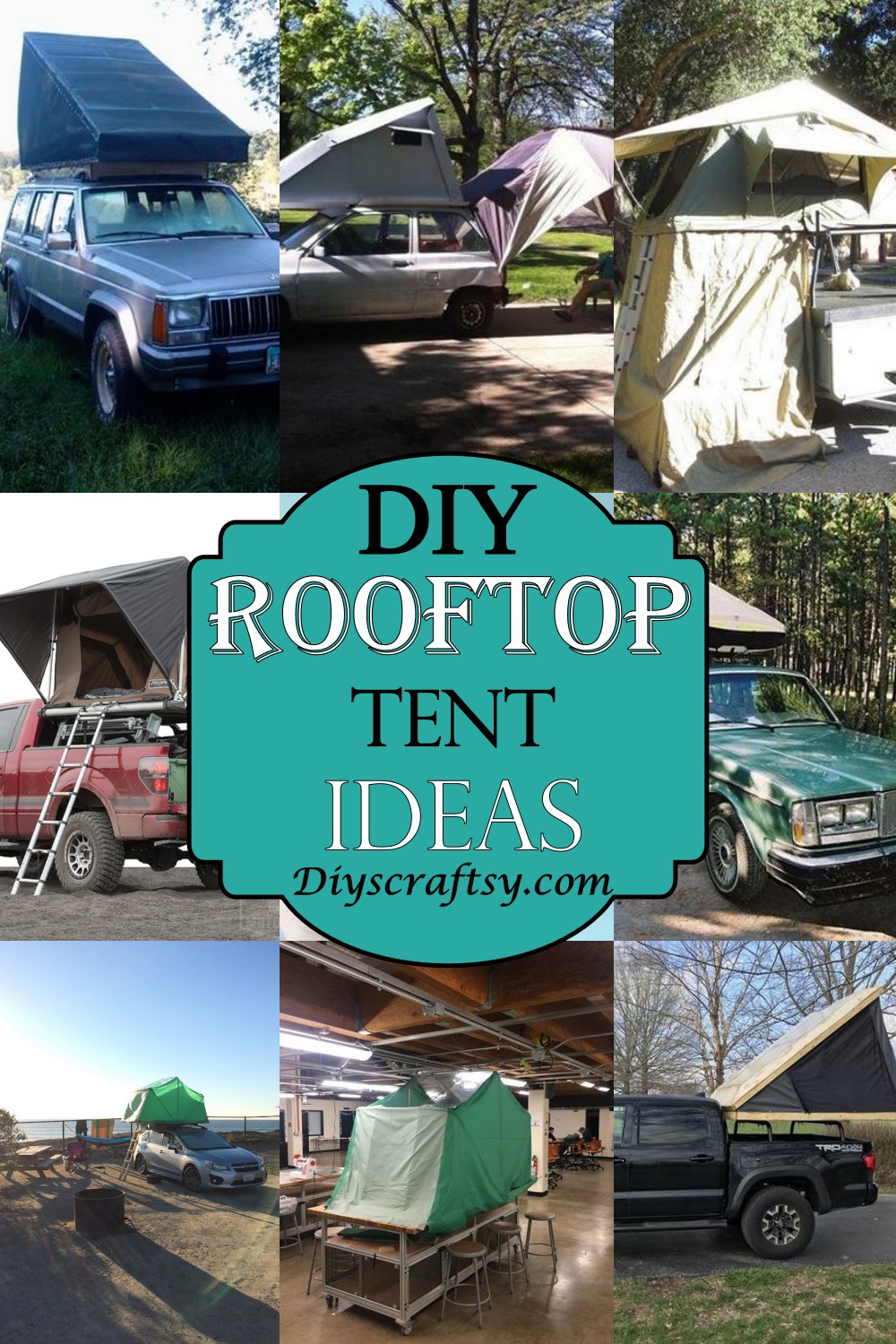 14 DIY Rooftop Tent Ideas For Campers - DIYS Craftsy