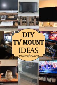 15 DIY TV Mount Ideas - How to make a TV panel - DIYsCraftsy