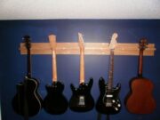 25 Easy to Make DIY Guitar Hanger Ideas - DIYsCraftsy