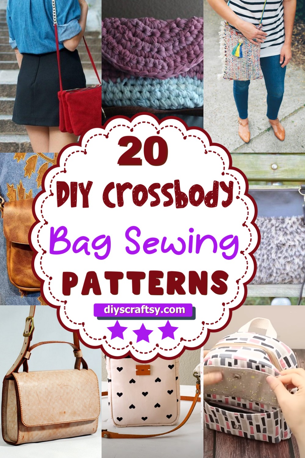 20 DIY Crossbody Bag Sewing Patterns - DIYsCraftsy
