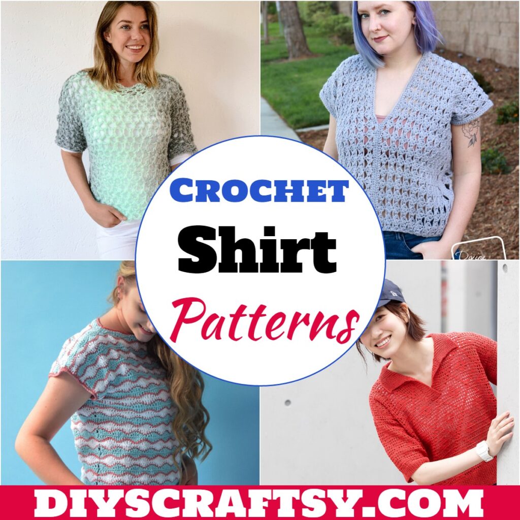 15 Free Crochet Shirt Patterns For Stylish Look - DIYsCraftsy