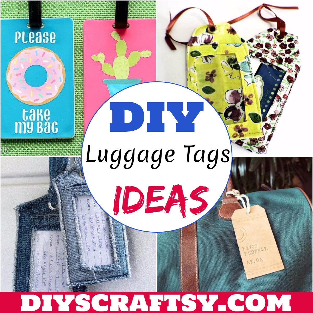20 DIY Luggage Tag Ideas To Find Your Bags Easily DIYsCraftsy 20 DIY Luggage Tag Ideas To Find Your Bags Easily DIYsCraftsy