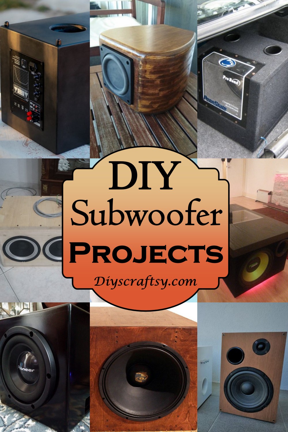 20 DIY Subwoofer Projects You Can Make At Home - DIYsCraftsy