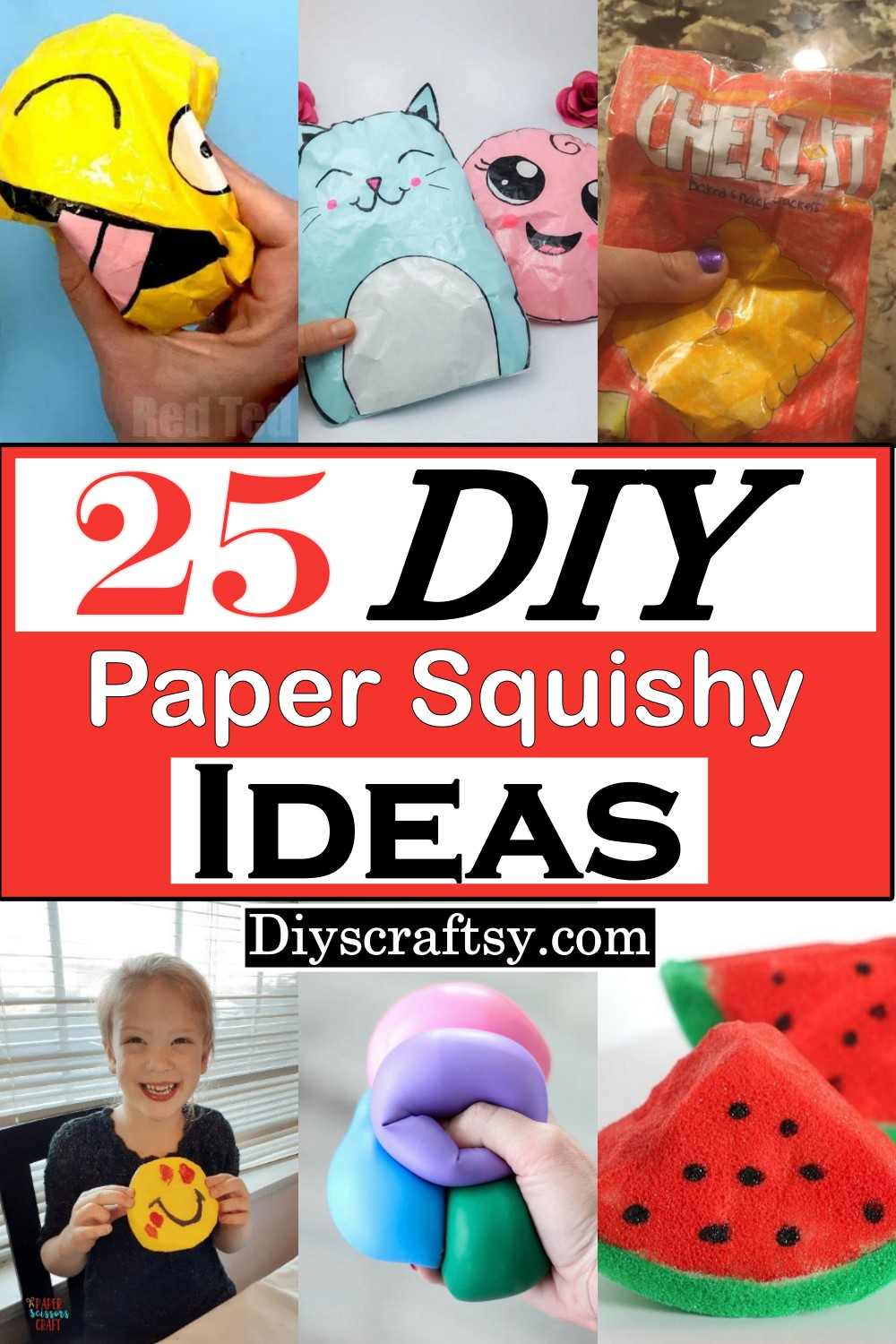 25 DIY Paper Squishy Ideas For Kids To Play DIYsCraftsy