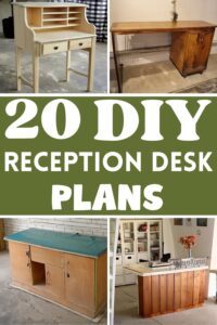 20 DIY Reception Desk Plans - DIYsCraftsy