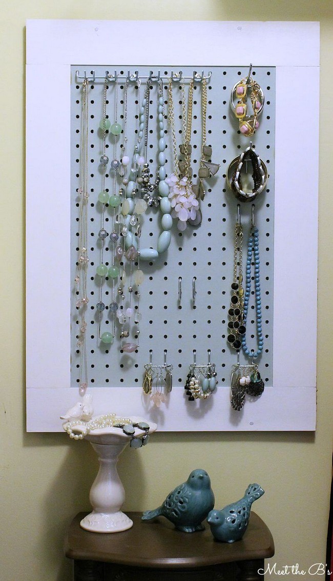 23 DIY Pegboard Ideas For Organizing Accessories - DIYsCraftsy