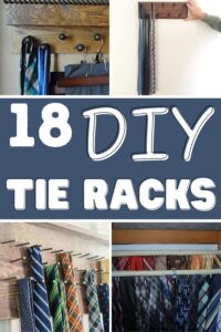 18 DIY Tie Rack Projects - DIYsCraftsy