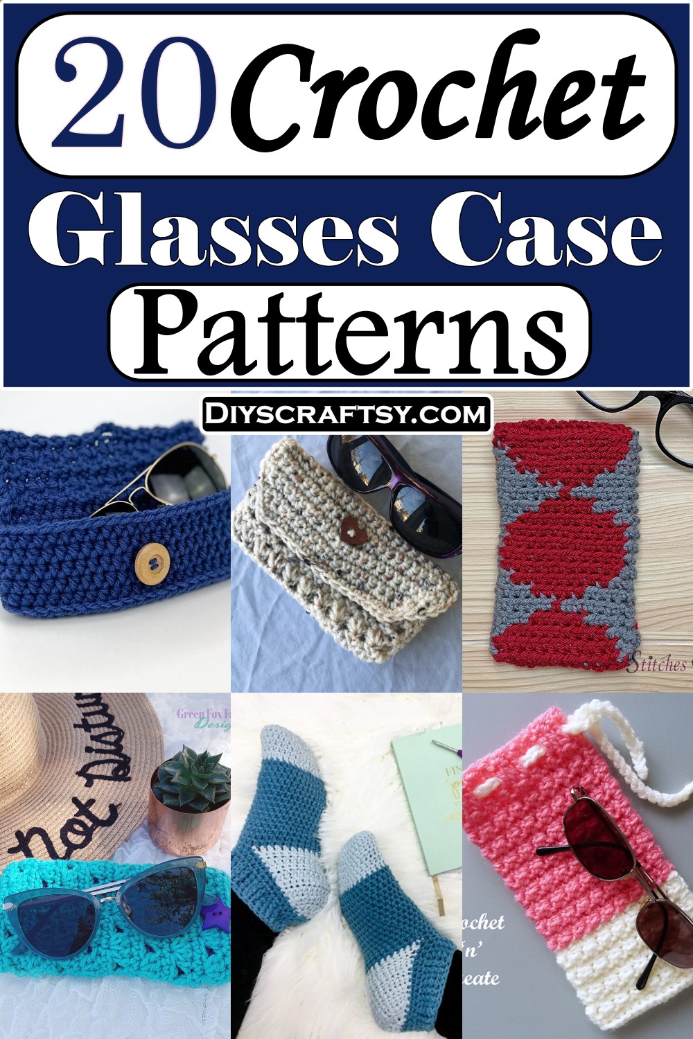25 Crochet Glasses Case Patterns For Every Glasses User - DIYsCraftsy
