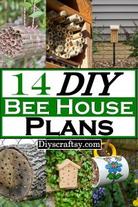 14 DIY Bee House Plans To Attract Bees - DIYsCraftsy