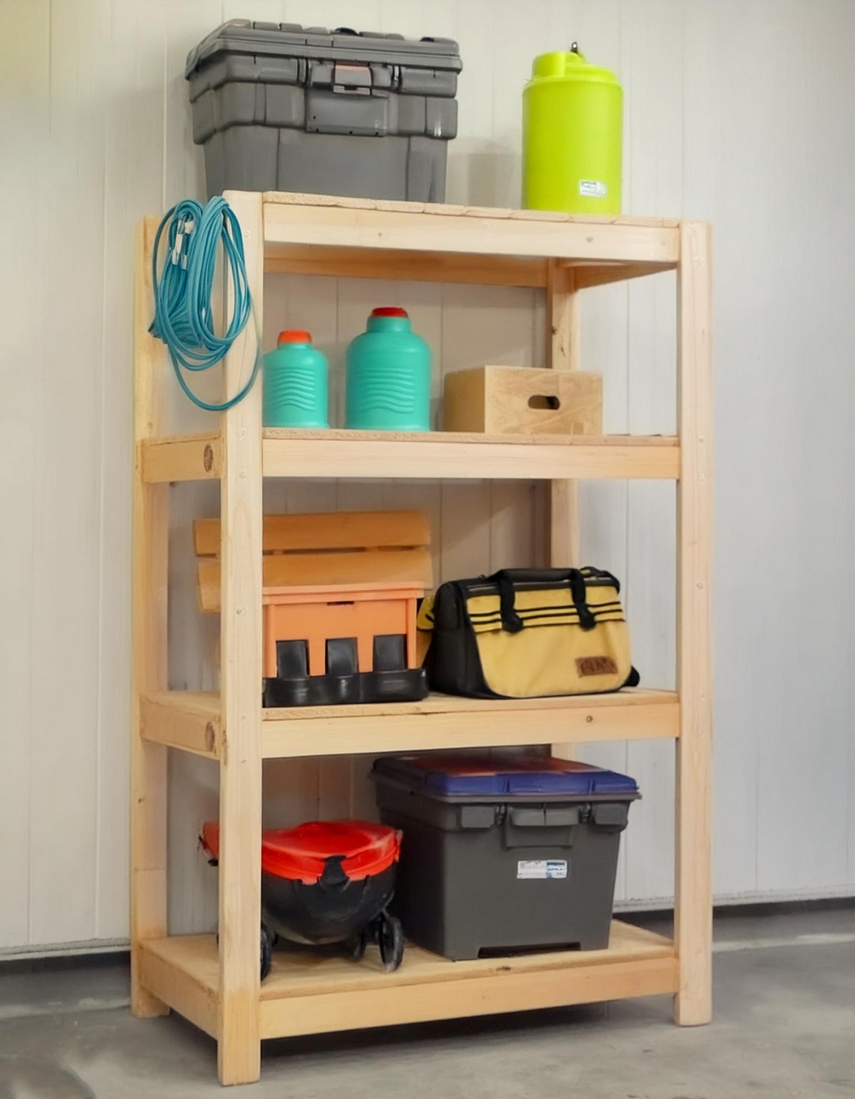 22 DIY Storage Shelves Plans - DIYsCraftsy