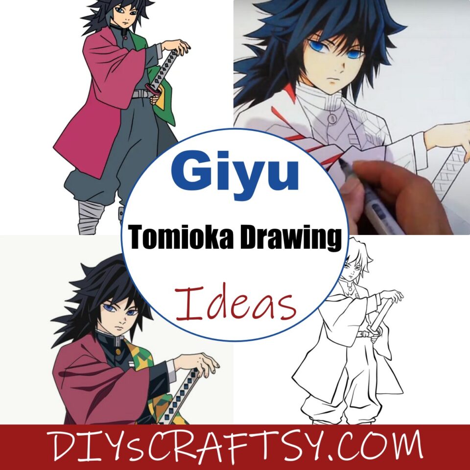 10 Giyu Tomioka Drawing Ideas For Kids - DIYsCraftsy