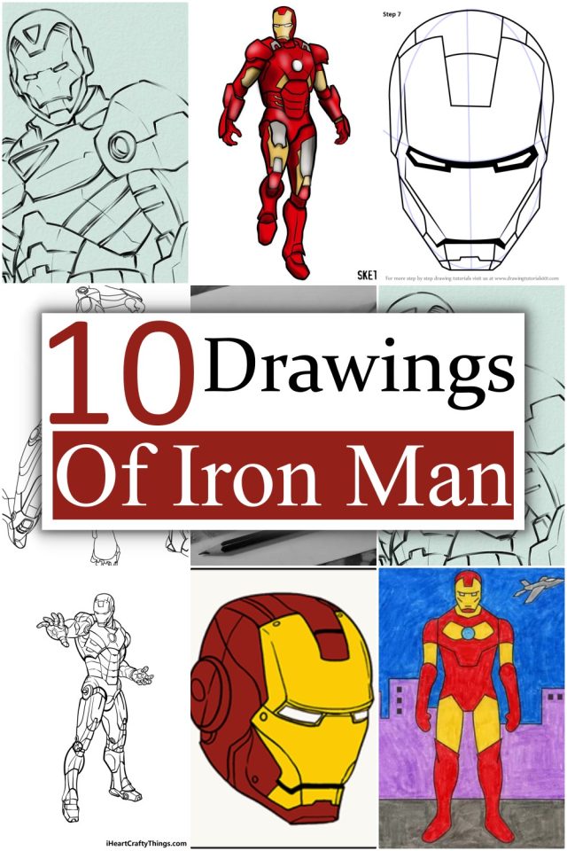 10 Iron Man Drawing Ideas For MCU Fans - DIYs Craftsy