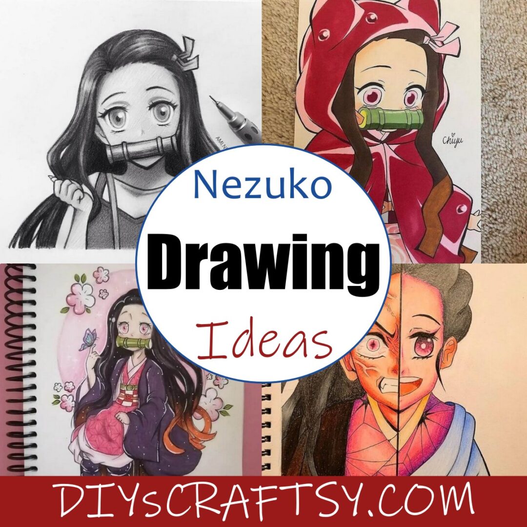 22 Nezuko Drawing Ideas - How To Draw Nezuko - DIYsCraftsy