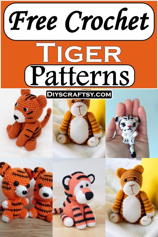 25 Best Tiger Crochet Patterns Free - DIYsCraftsy