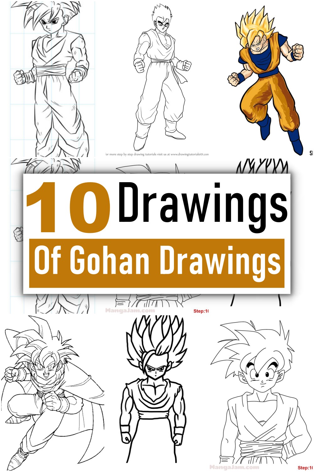 10 Gohan Drawing Ideas For Kids To Enjoy - DIYs Craftsy