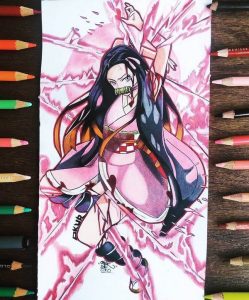 22 Nezuko Drawing Ideas - How To Draw Nezuko - DIYsCraftsy