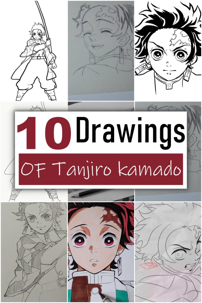 10 Tanjiro kamado Drawing Ideas For Drawing Lovers - DIYs Craftsy