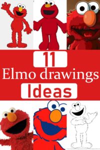 11 Elmo Drawing Ideas For Kids To Enjoy - DIYs Craftsy