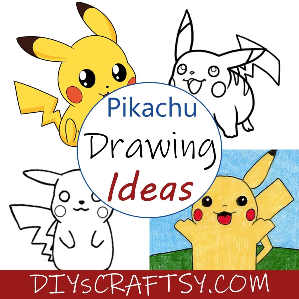 12 Pikachu Drawing Ideas For Pokemon Fans - DIYsCraftsy
