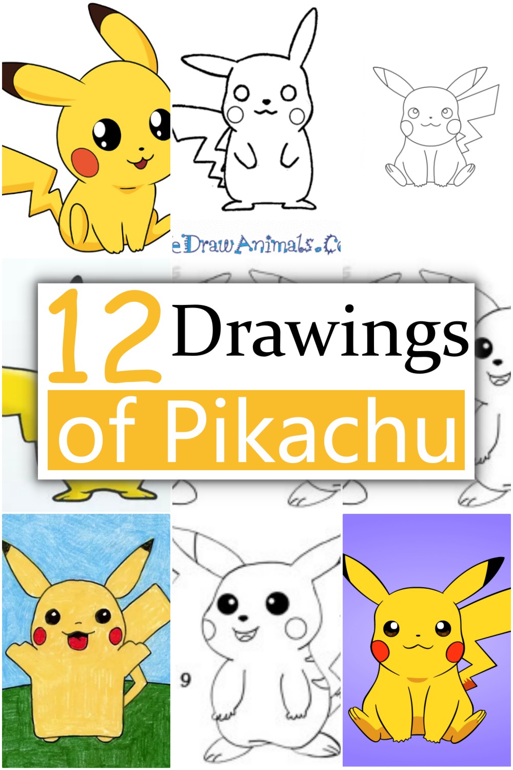 12 Pikachu Drawing Ideas For Pokemon Fans - DIYs Craftsy